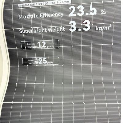 Panel PV Fleksibel Portable 580W Soft Solar BIPV Module Set Panel ...